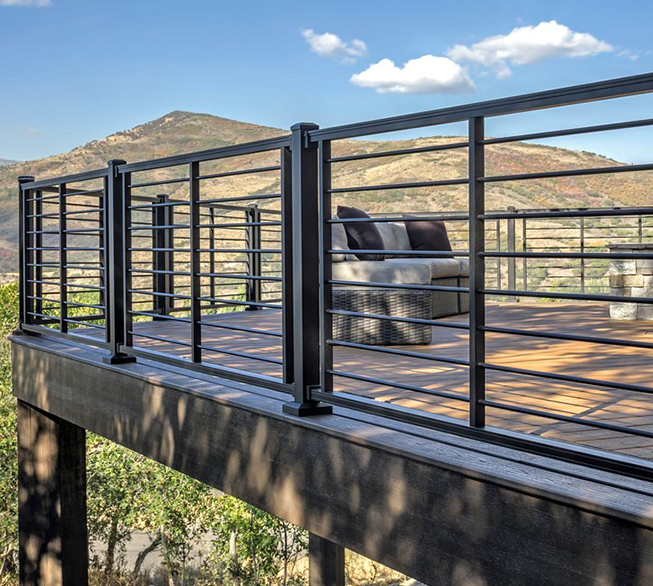 CAR-01 Aluminum Railing (Rectangular Rails): casfacade